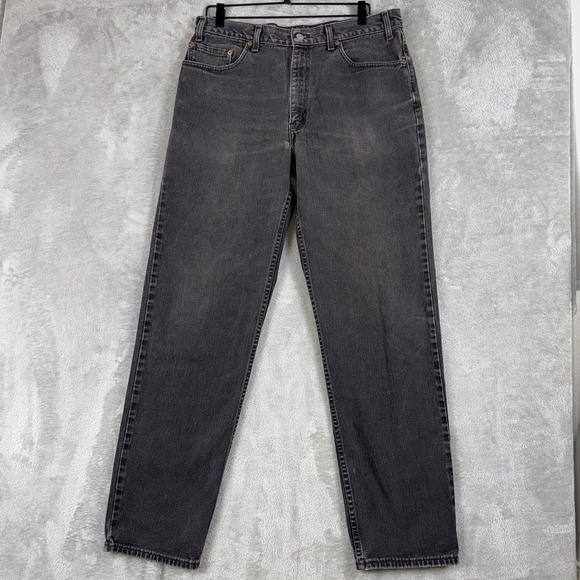 Levi's | Jeans | Vintage Levis 55 Jeans Mens 34x32 Tag 36x34 Black ...